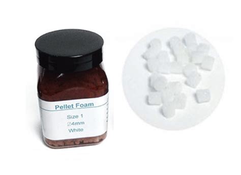Foam Pellets 1 4mm White Pkt 2000 City Dental Supplies