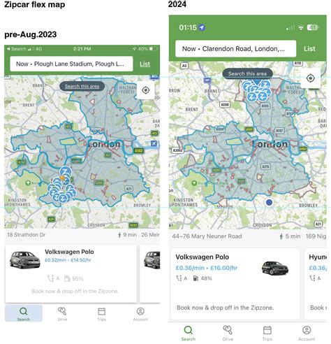 Zipcar Flex Flexzone Zipzone London Map Album On Imgur