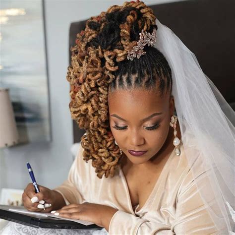 Updo Loc Styles For Wedding 60 Photos