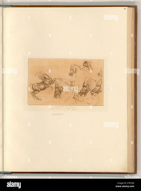 Monogrammist Unbestimmt Unbestimmt Horse Studies Etching Aquatint