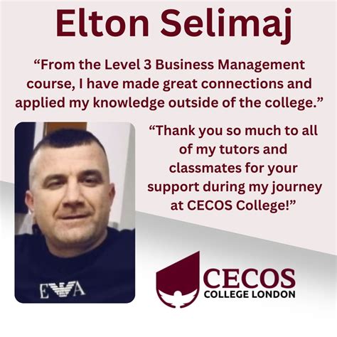 Cecos College London On Linkedin Cecoscollegelondon Diplomainmanagement Learnerreview