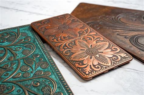 Stunning Oxidized Copper Sheet Art Intricate Patterns And Vibrant