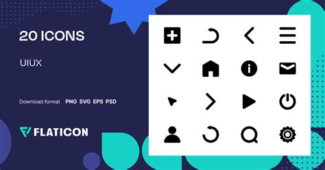 Uiux Icon Pack Glyph 20 Svg Icons