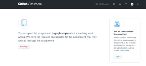 Github Classroom Assignment Link Is Broken · Issue 100 · Talent Plan