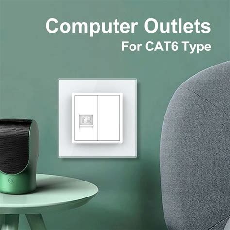 Livolo Usb Wall Socket Eu Standard Computer Outlet Plug Multiple Cat6