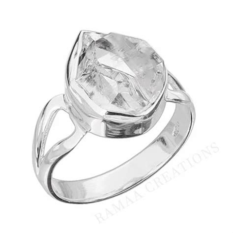 Herkimer Silver Ring At Rs 1499 Silver Gemstone Ring In Jaipur Id 2854451047012