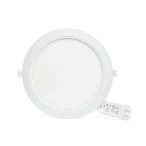 Led Slim Panel Light Round Recessed 3cct Ip54