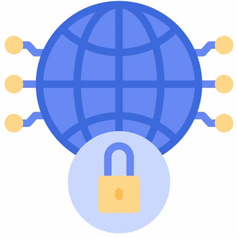 Internet Security Lock Padlock Safety Network Global Icon Download On Iconfinder