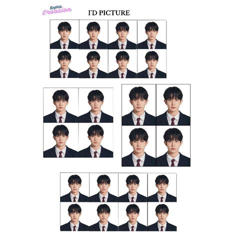 Id Picture Photo Print Customized Id Pictures 1x1 2x2 Passport Size