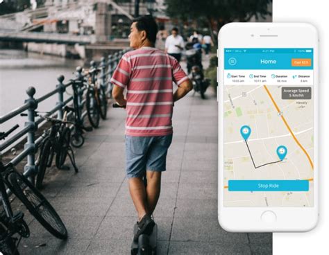 e scooter app development custom built electric scooter app