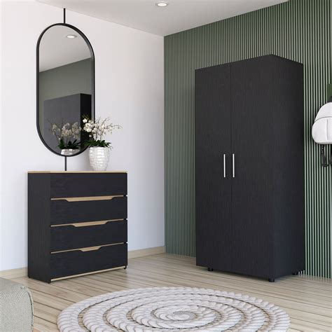 Fm Furniture Miller 2 Piece Bedroom Set With Armoire And 3 Drawer