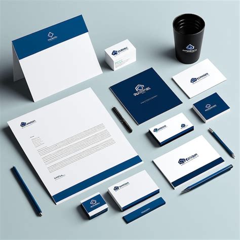 Premium Photo Stationary Mockup Image Background