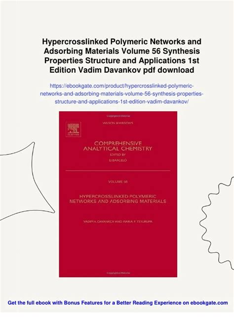 Summary Hypercrosslinked Polymeric Networks And Adsorbing Materials