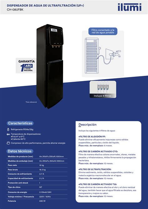 Purificador Dispensador De Agua Con Sistema De Ultrafiltración Fricanox