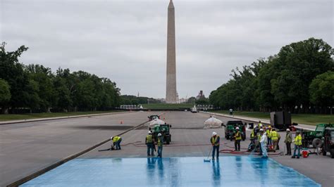 Trump Orders New Blue Surface For Washingtons Reflecting Pool