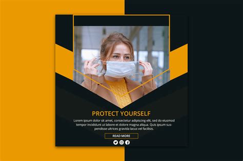 Protect Yourself Social Media Post Graphic By Grahphic · Creative Fabrica