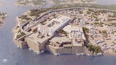 Artstation Recreación 3d De La Ciudad Egipcia De Elefantina Egipto