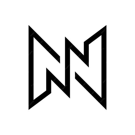 Premium Vector Monogram N