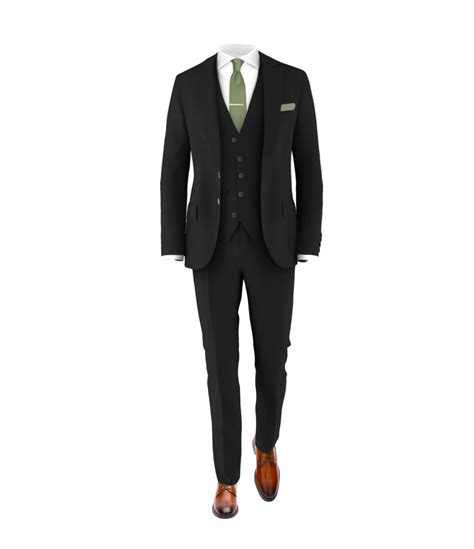 Black Suit And Sage Tie Suits And Tuxedos For Weddings