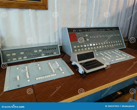 Old Control Panel Of Soviet Nuclear Missile Stock Image Image Of Panel Room 360247853