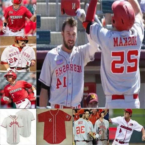 Nebraska Cornhuskers Baseball Jersey Stitched Ncaa College Gear