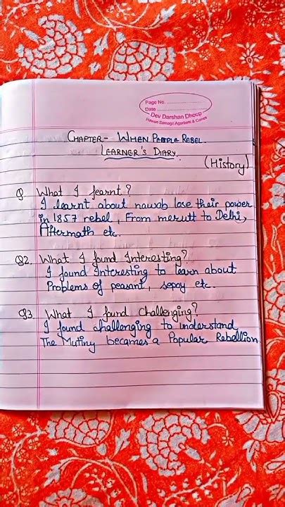 Learners Diary Of Class 8 Ch 5 {history} Learnerdiary