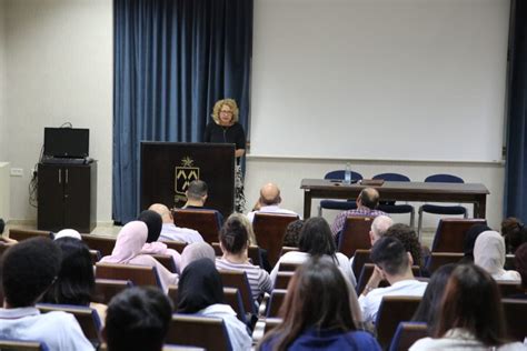 Renowned Author Lisa Suhair Majaj Visits Bethlehem University Bethlehem University