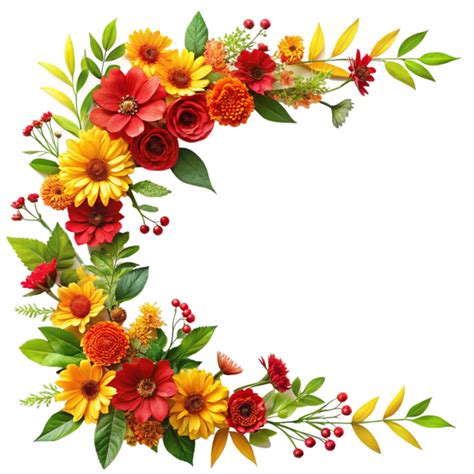 Corner Flowers Pngs For Free Download