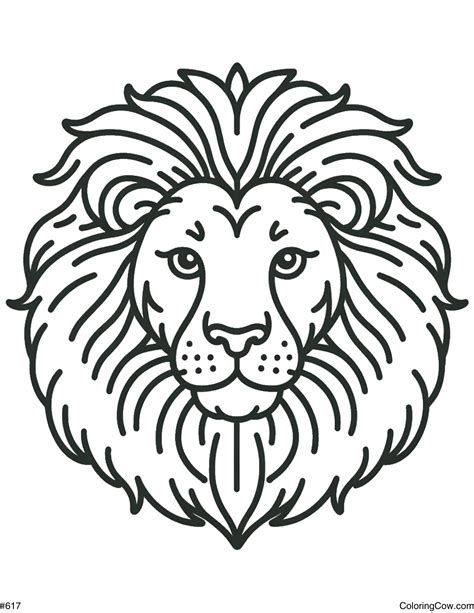 Roaring Lion Coloring Page