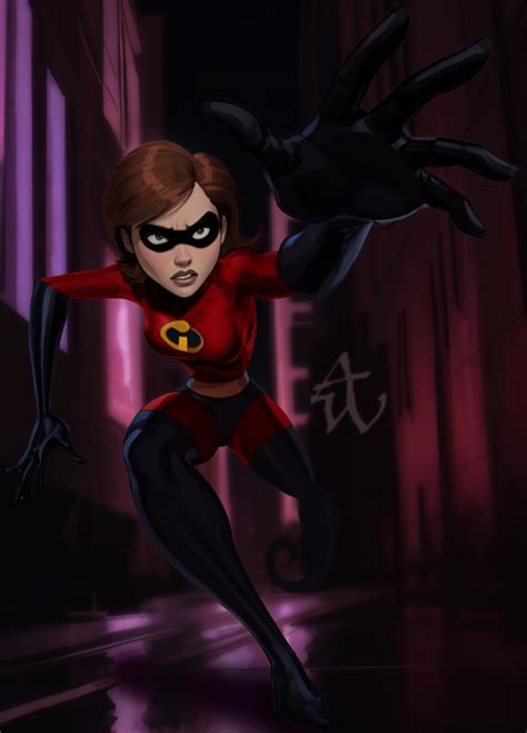 Sfw Artwork By Abelwaters Mrs Incredible Helen Parr Stretches