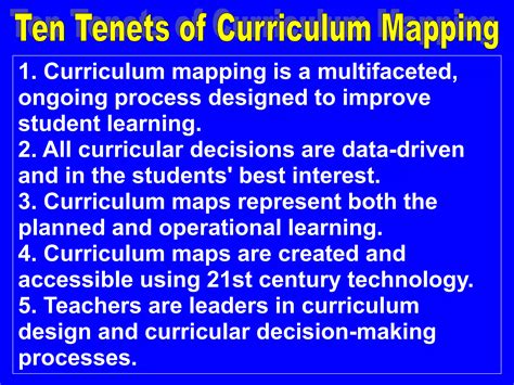 Curriculum Mapping Ppt