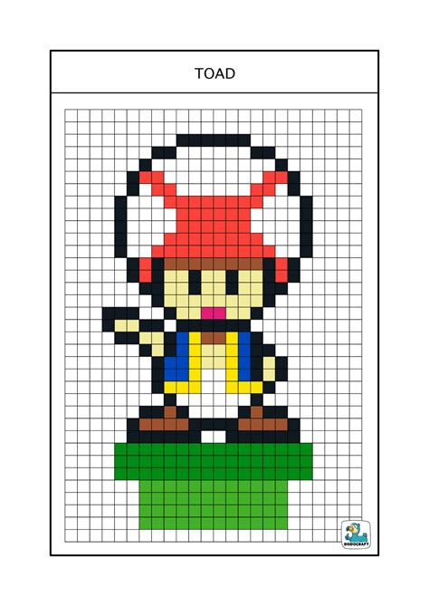Pixel Art Toad Dodocraft Dodocraft