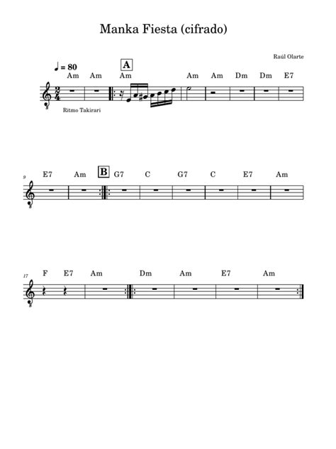 Manka Fiesta Cifrado Pdf