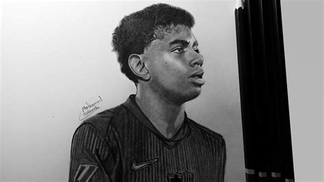 Lamine Yamal Drawing How To Draw Lamine Yamal Youtube