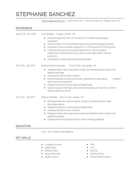 Production Associate Resume Examples And Tips Zippia