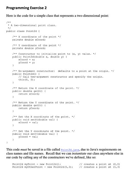 Solved Programming Exercise 2 Here Is The Code For A Simple