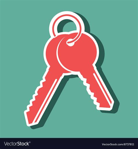 Key Isolated Design Royalty Free Vector Image Vectorstock