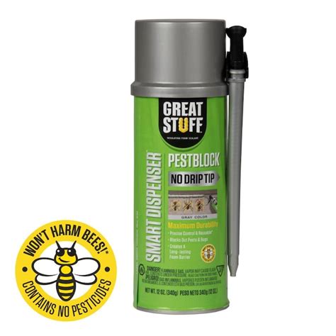 Great Stuff Pestblock 12 Oz Smart Dispenser Indooroutdoor Spray Foam