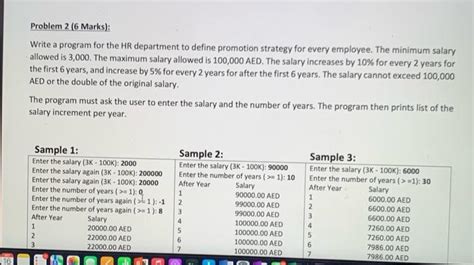 Solved Problem 2 6 Marks Write A Program For The Hr