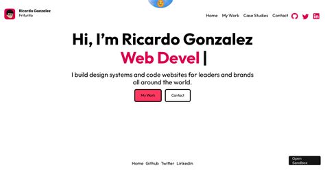 Portfolio Codesandbox
