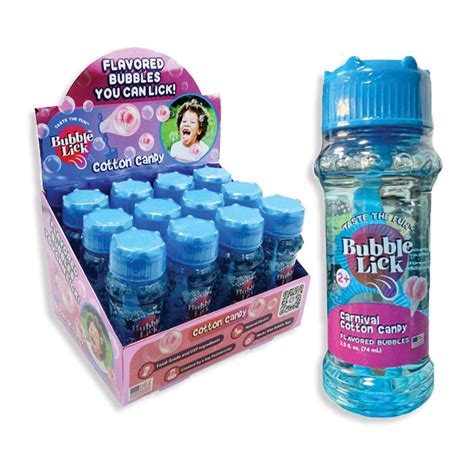 Bubble Lick Cotton Candy Bubbles 2 5oz Uncle Joes Candy
