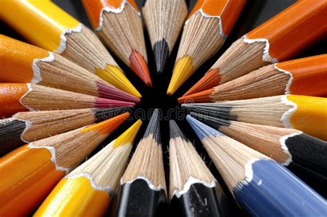 Ai Generated Colored Pencil Background Back To School Concept Stock Illustration