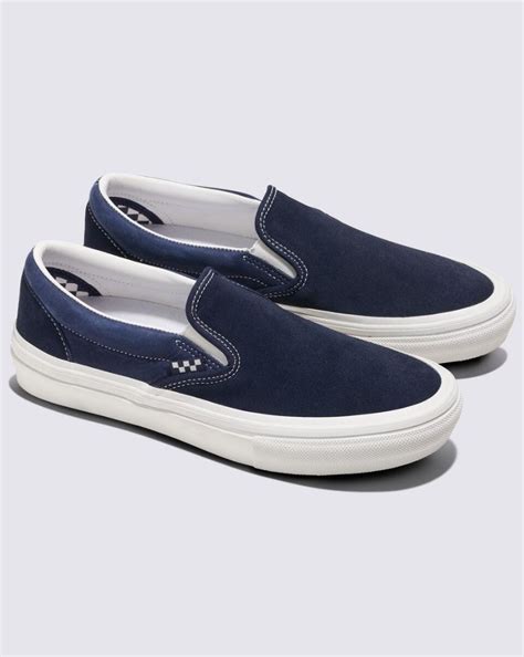 Shop Vans Skate Slip On Wrapped In Blue