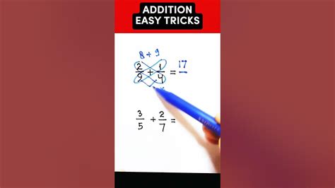 Addition Trick Fraction Maths Fast Mathstricks Youtube