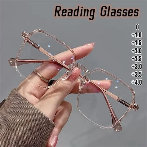 Trendy Fashionable Reading Glasses Women Anti Blue Light Presbyopia