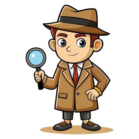Man Detective Cartoon Character 54956274 Vector Art At Vecteezy