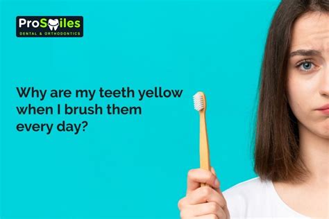 Why Are My Teeth Yellow When I Brush Them Everyday — Prosmiles