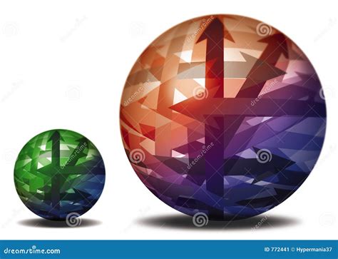 Red Ball Large In A Blue Gradient Circle Rolling Into A Small Red Ball Logo Cartoon Vector