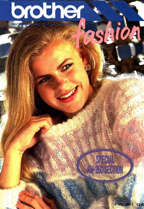 Vintage Knitting Machine Patterns Magazine Brother Fashion Vol 7 Special Kh 260 Section Instant
