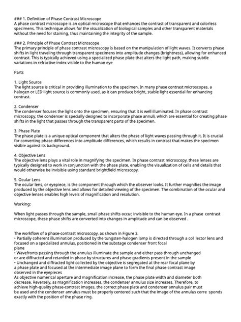 Phase Microscope Pdf